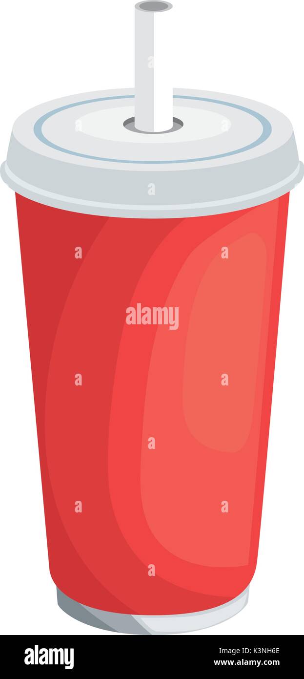 soda paper glass icon vector illustration graphic design Stock Vector ...