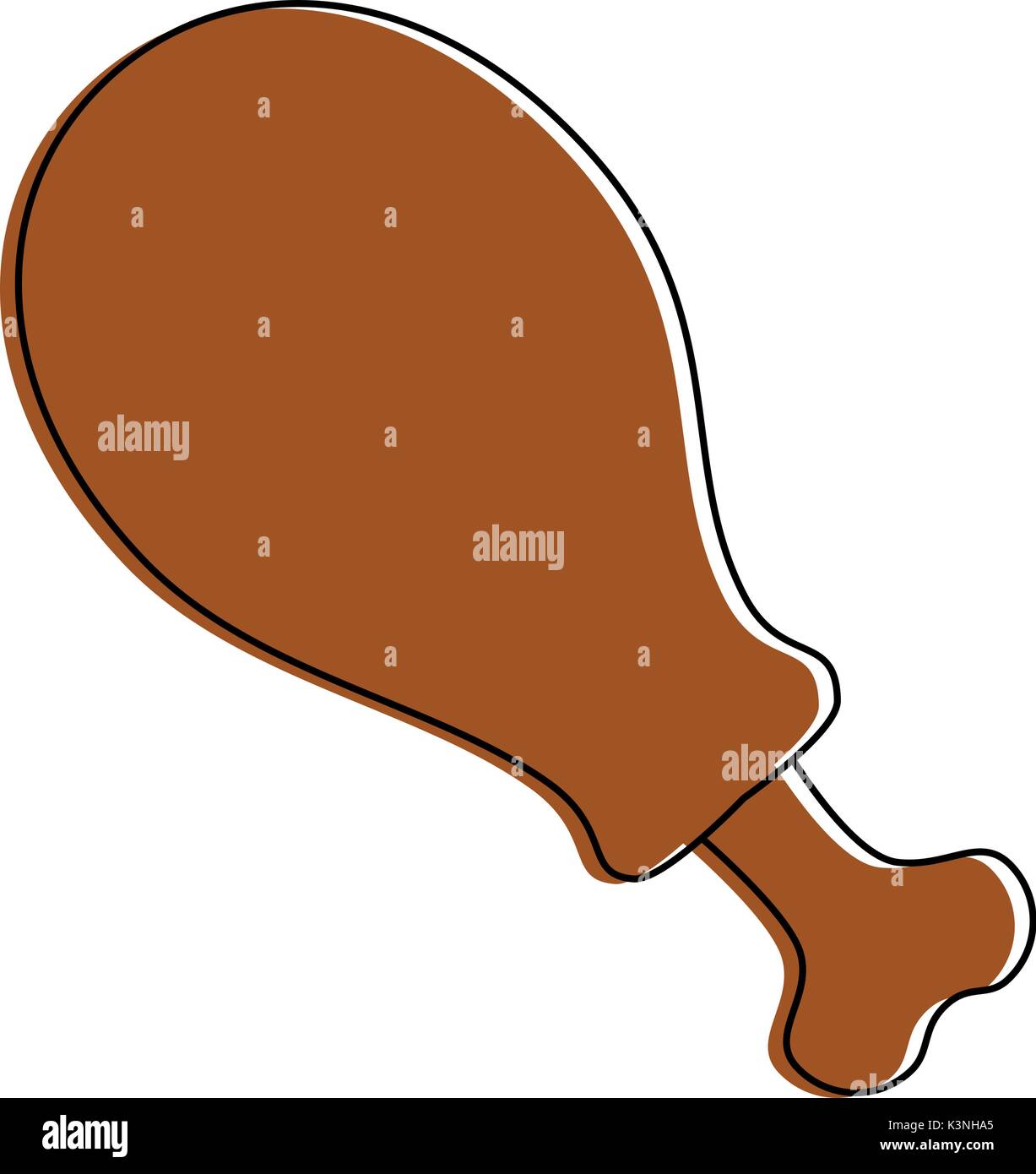 chicken thigh food icon vector illustration graphic design Stock Vector ...