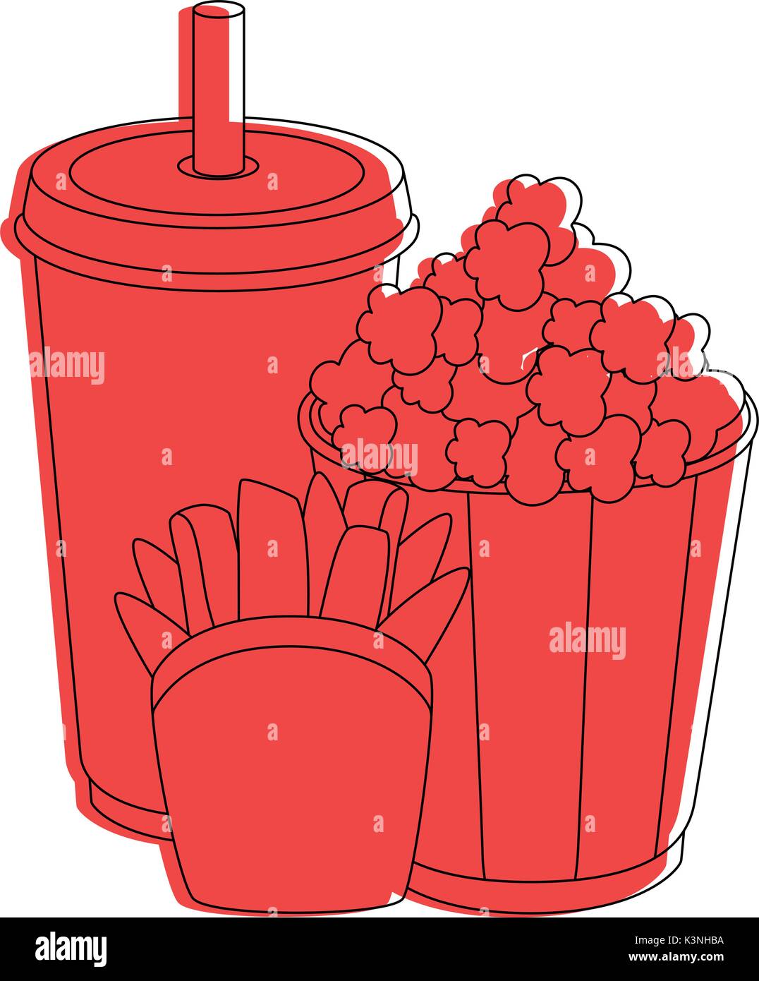cinema food cup icon vector illustration graphic design Stock Vector ...