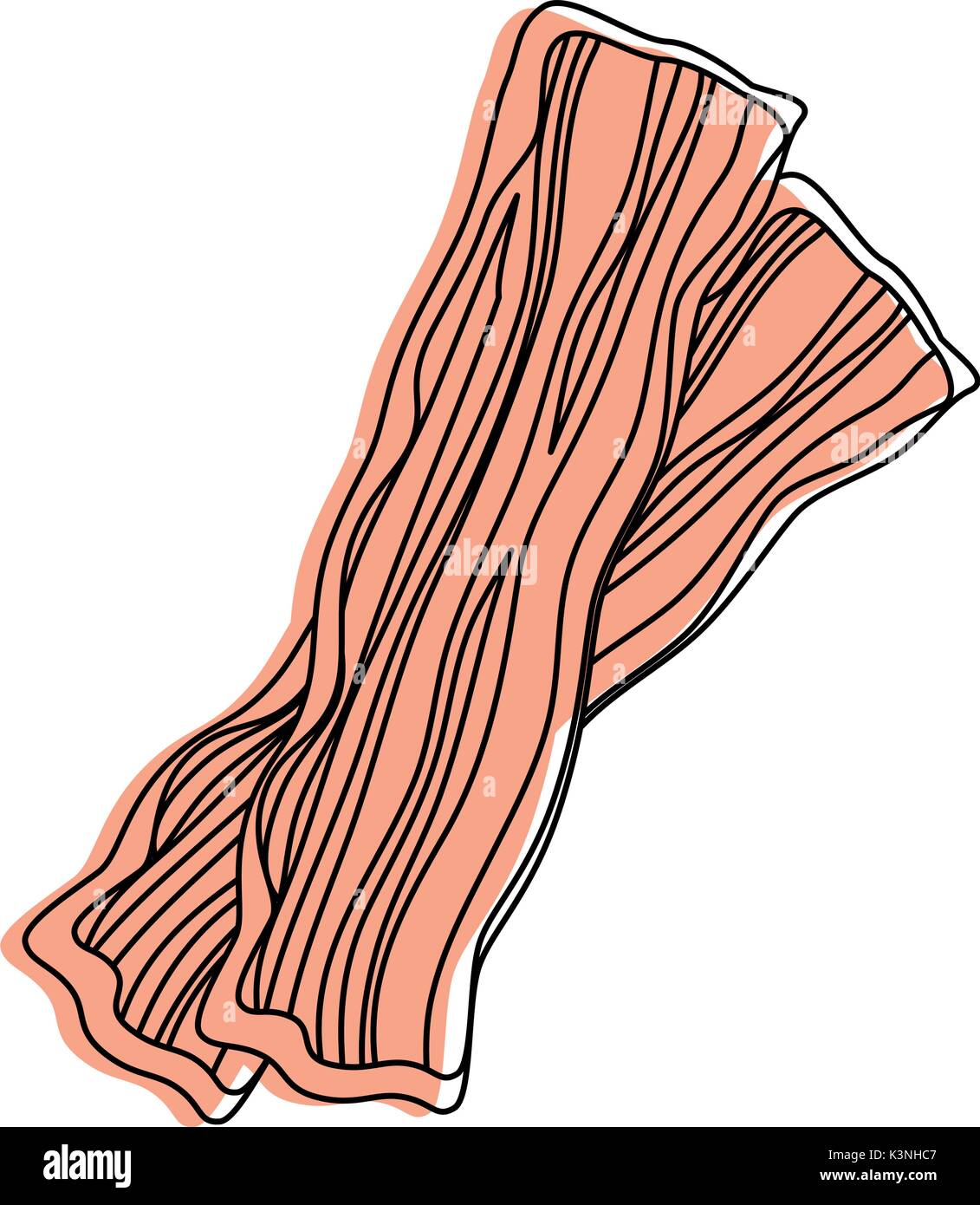 bacon pork meal icon vector illustration graphic design Stock Vector ...