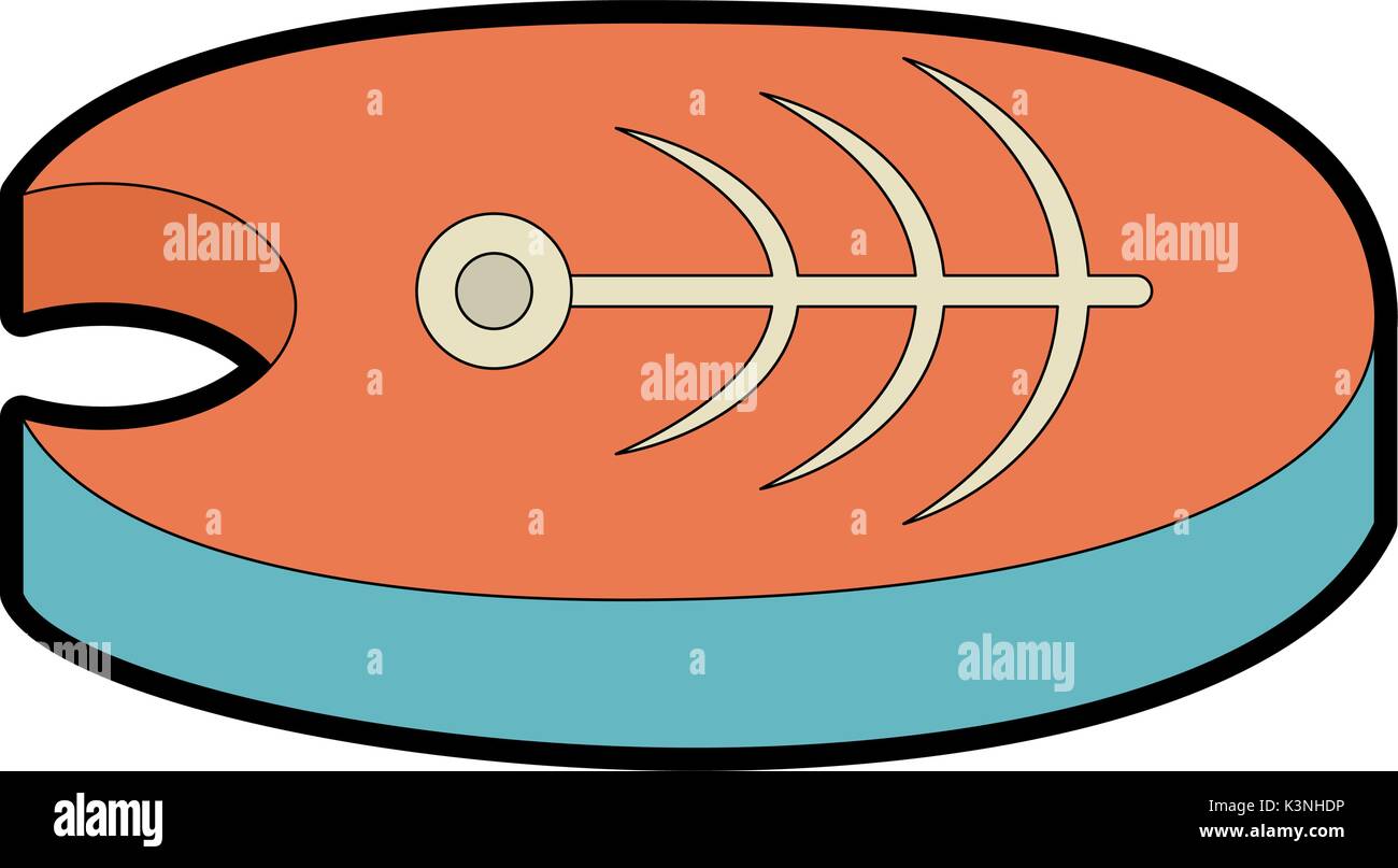 fish steak seafood Stock Vector Image & Art - Alamy
