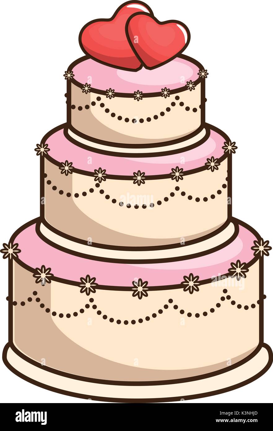 wedding cake married Stock Vector Image & Art - Alamy