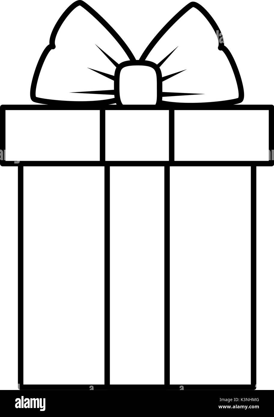 Open Present Clipart Black And White