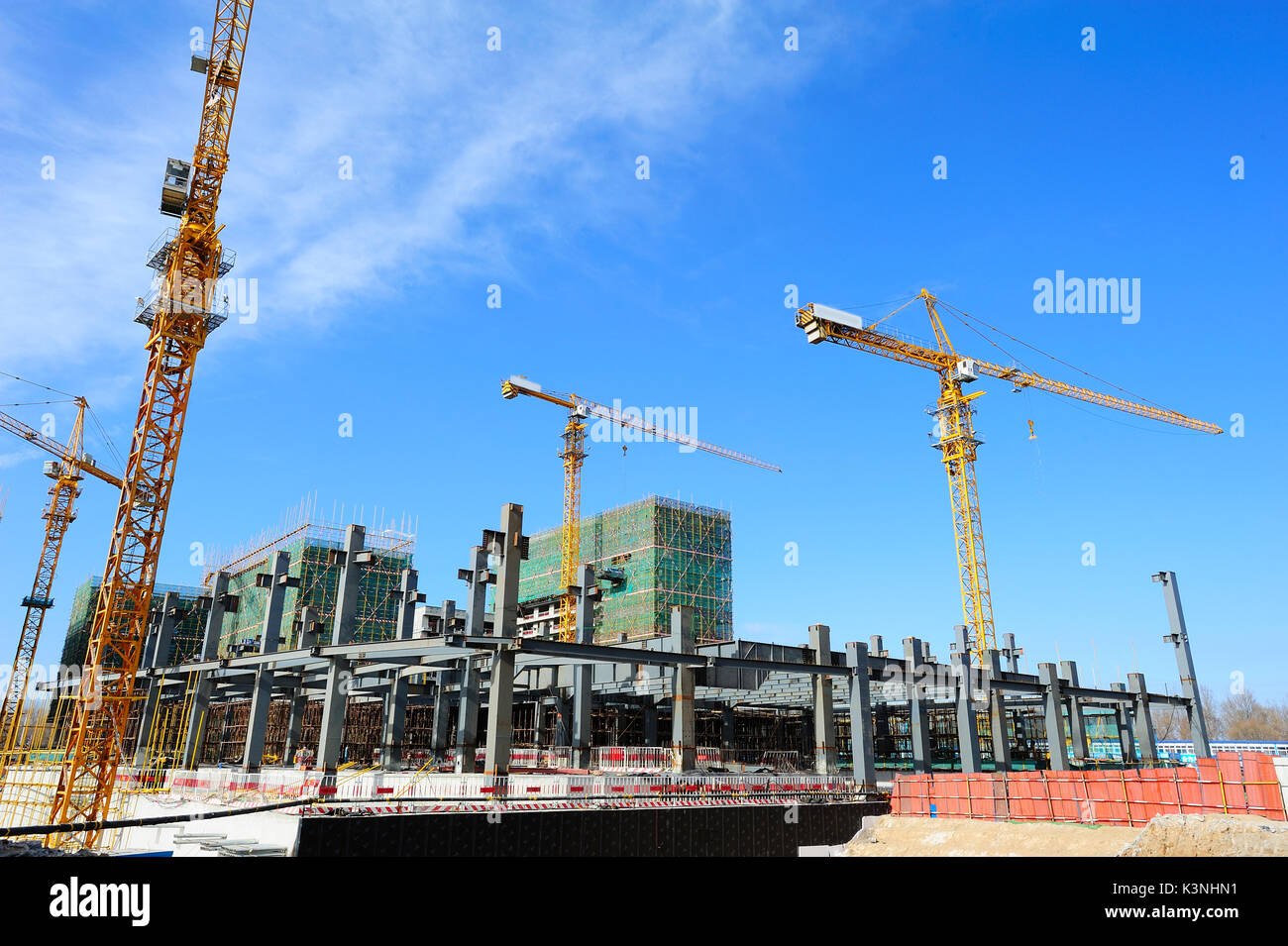 Construction site of new buildings in Beijing,China Stock Photo - Alamy