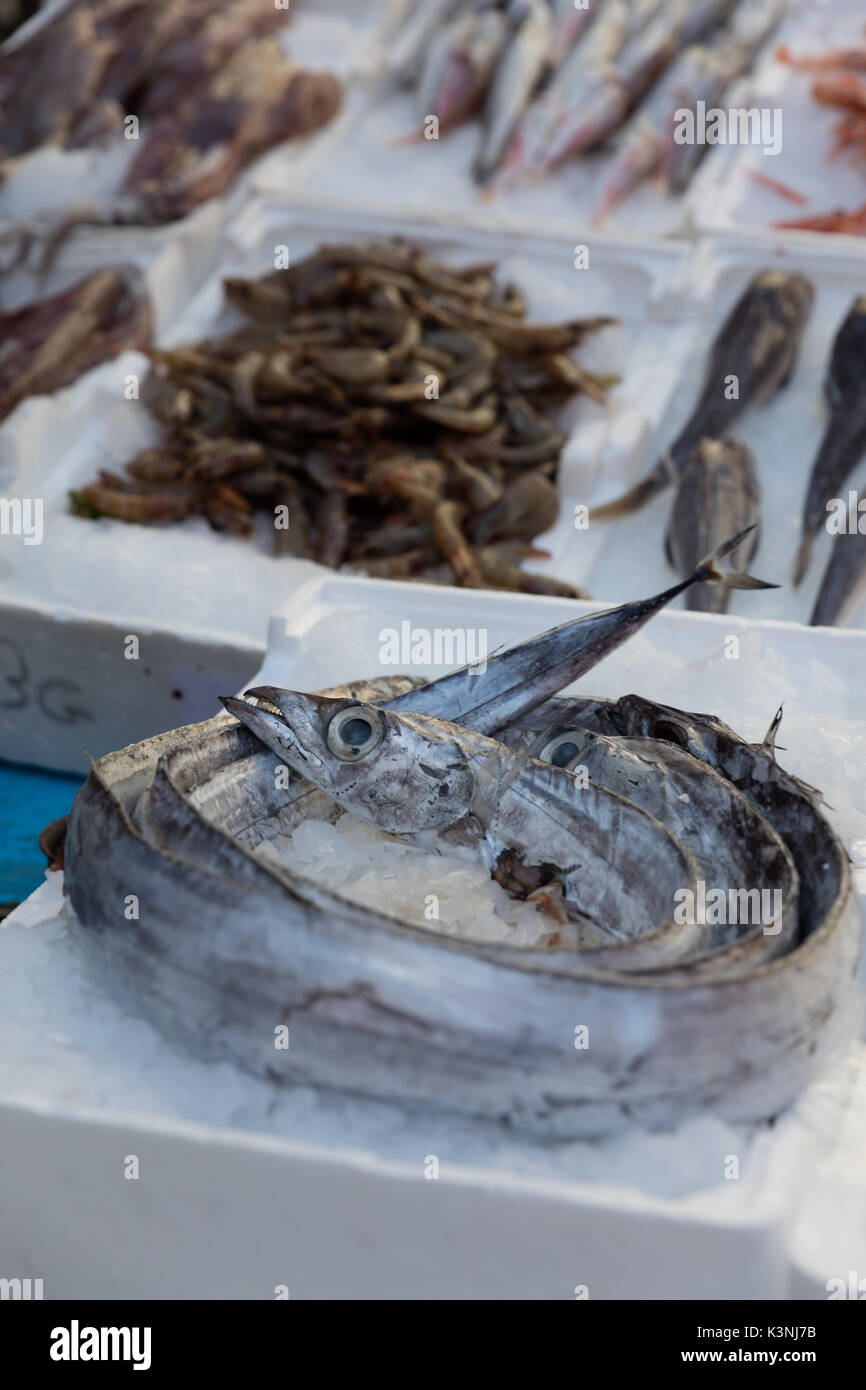 Mediterranean fish exposed in open market in Napoli Stock Photo - Alamy