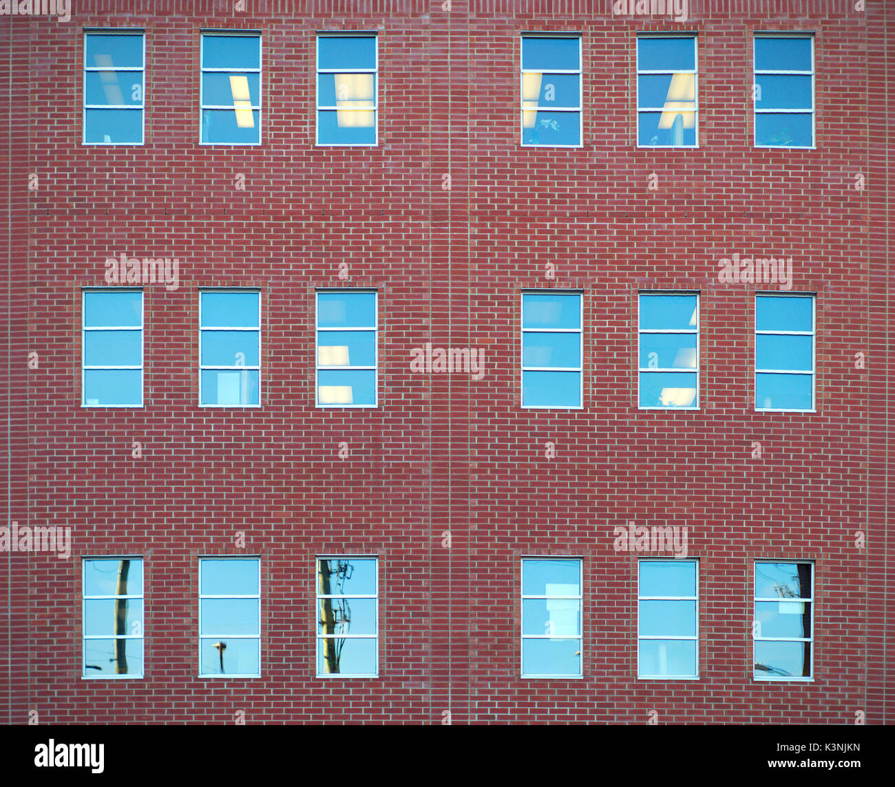 Red brick blue glass office hi-res stock photography and images - Alamy