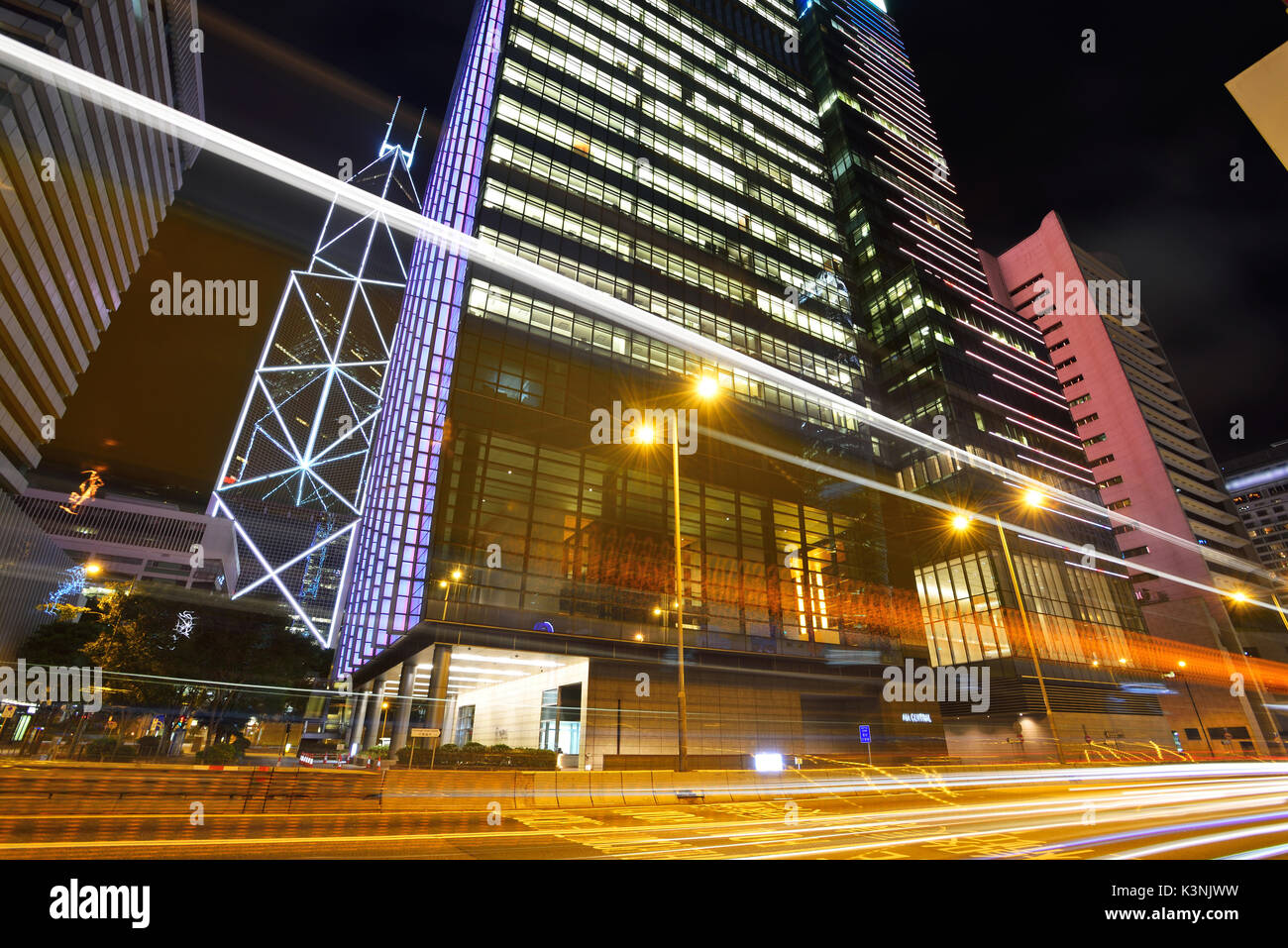 Street view in blur night hi-res stock photography and images - Alamy