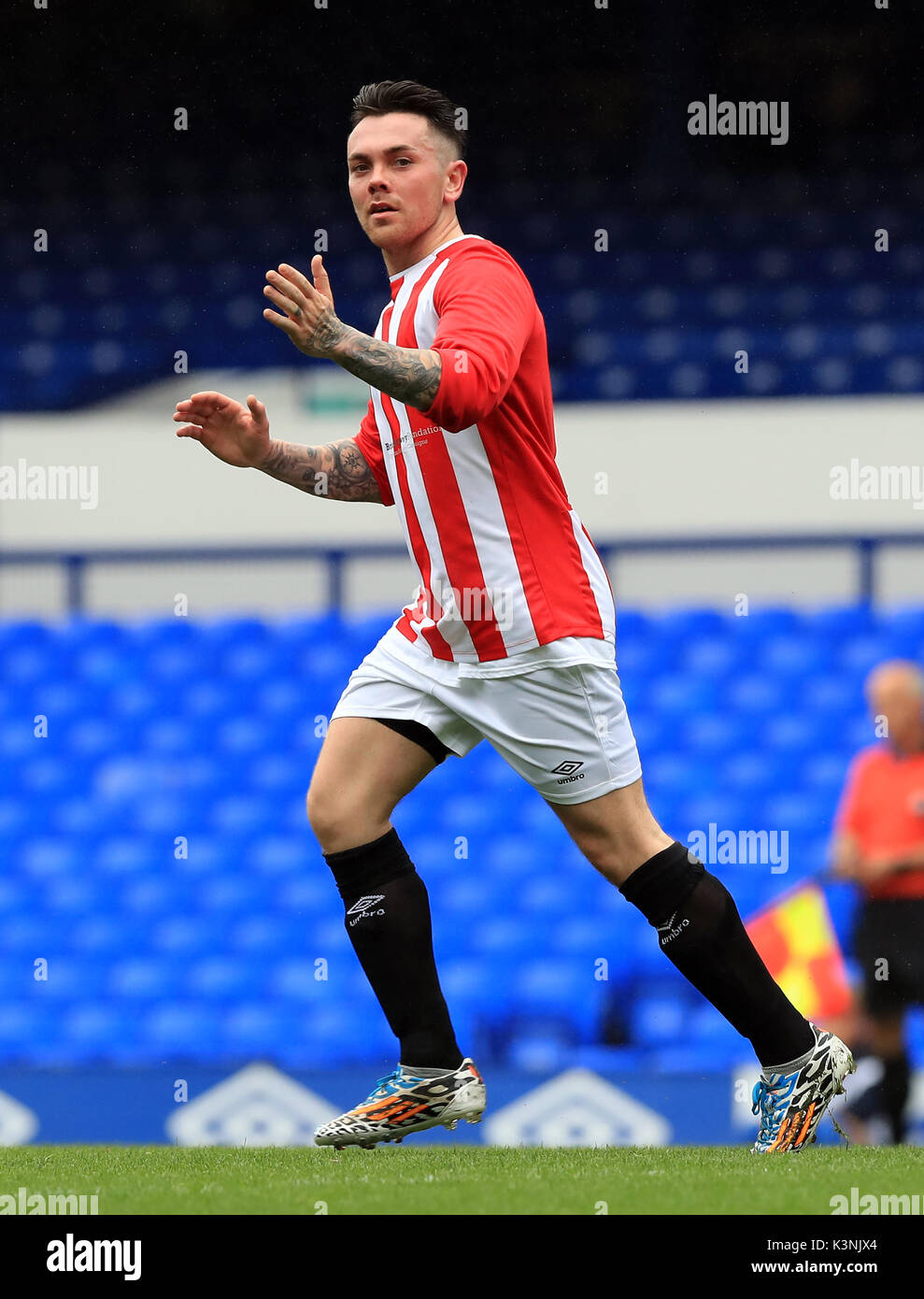 Ray Quinn during the Bradley Lowery charity match at Goodison Park ...