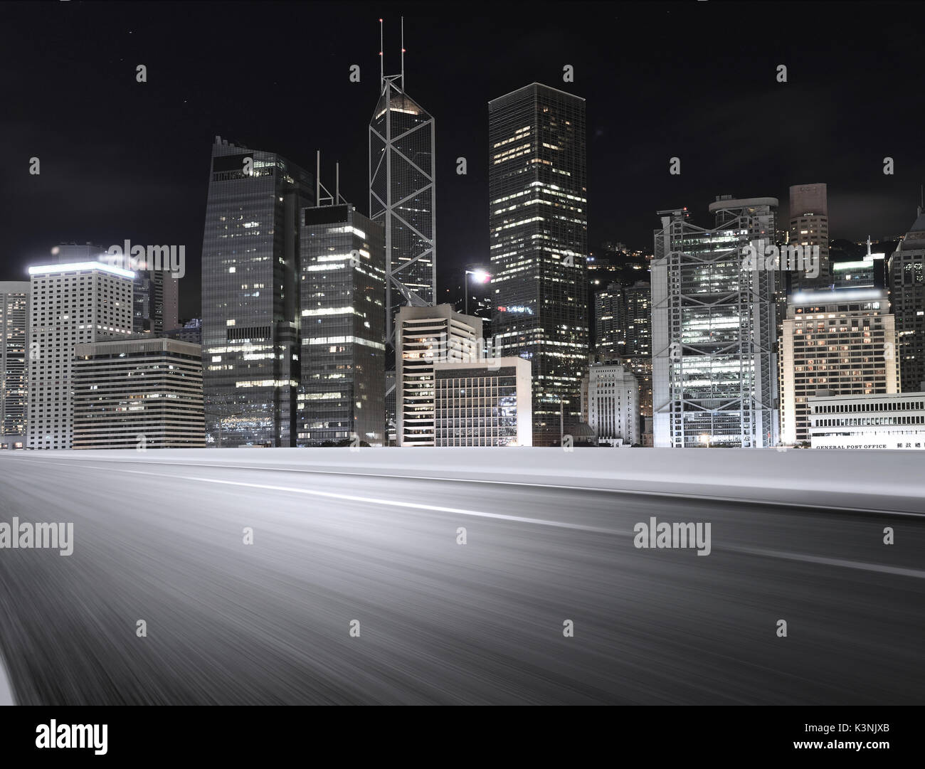 Hong kong empty road hi-res stock photography and images - Alamy