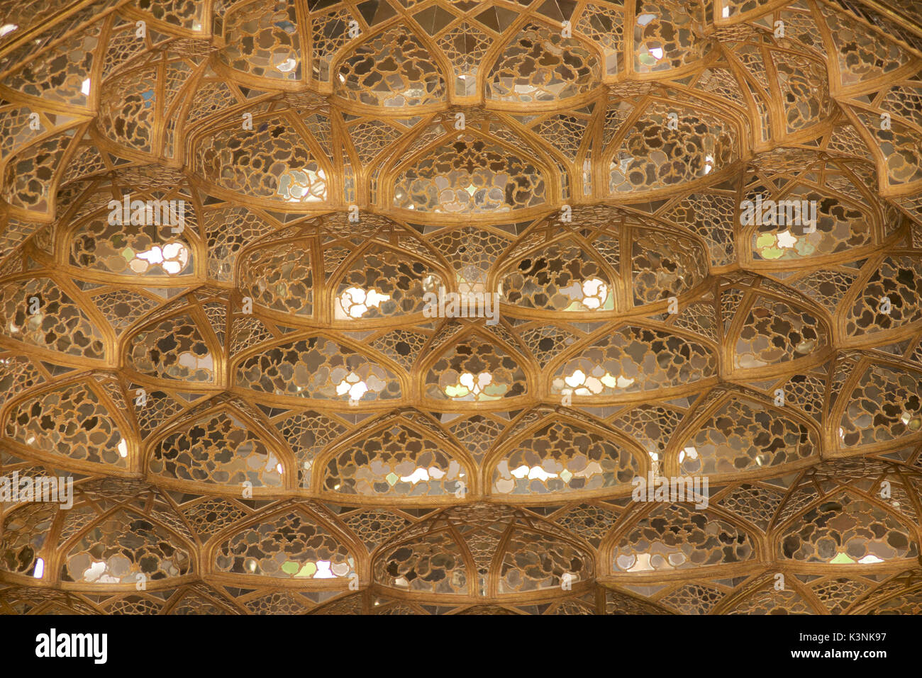 Honeycomb shaped Islamic Geometric ceiling decoration of Chehel Sotun ...