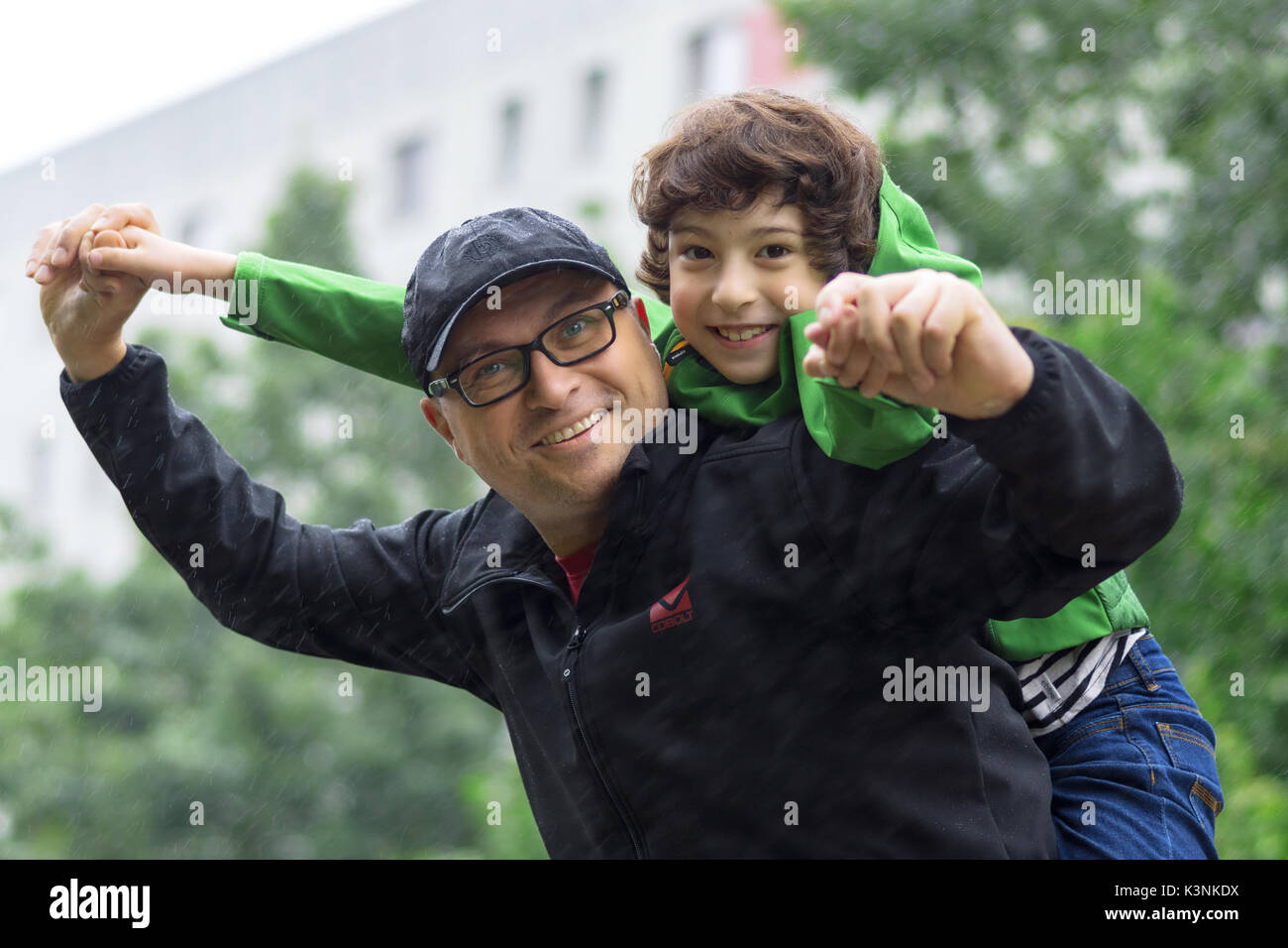 Joyful father hi-res stock photography and images - Alamy