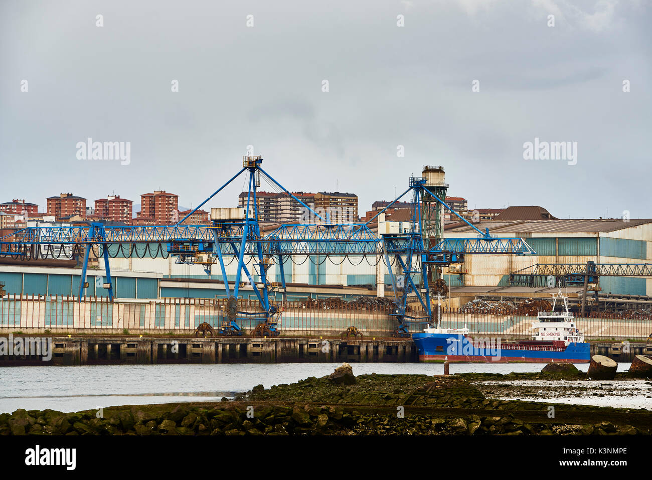 Ship Cargo with scrap in Aceria Compacta Bizkaia (ACB), Sestao, Bizcay ...
