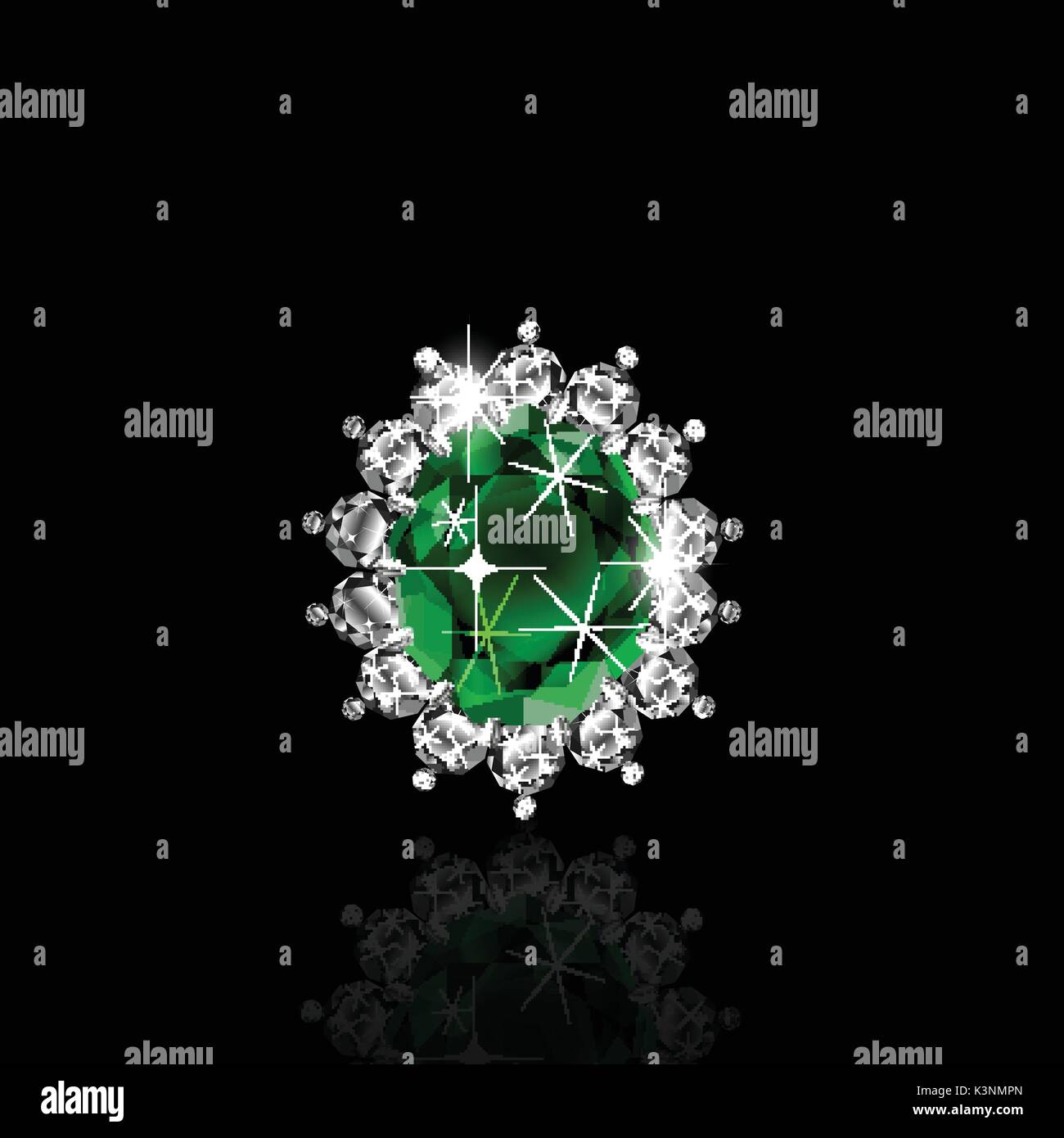 Emerald green gold Stock Vector Images - Alamy