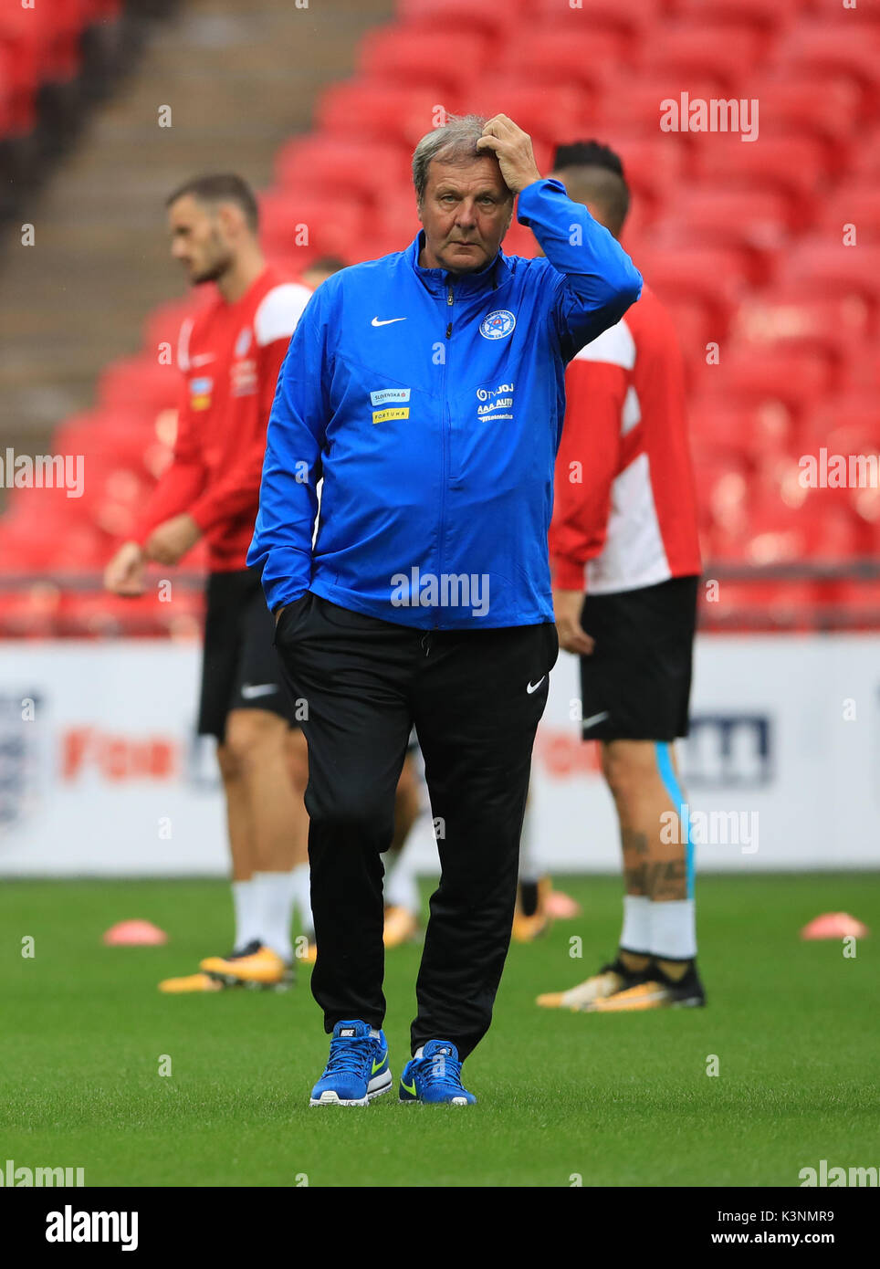 Slovakia training session press conference hi-res stock photography and images - Alamy