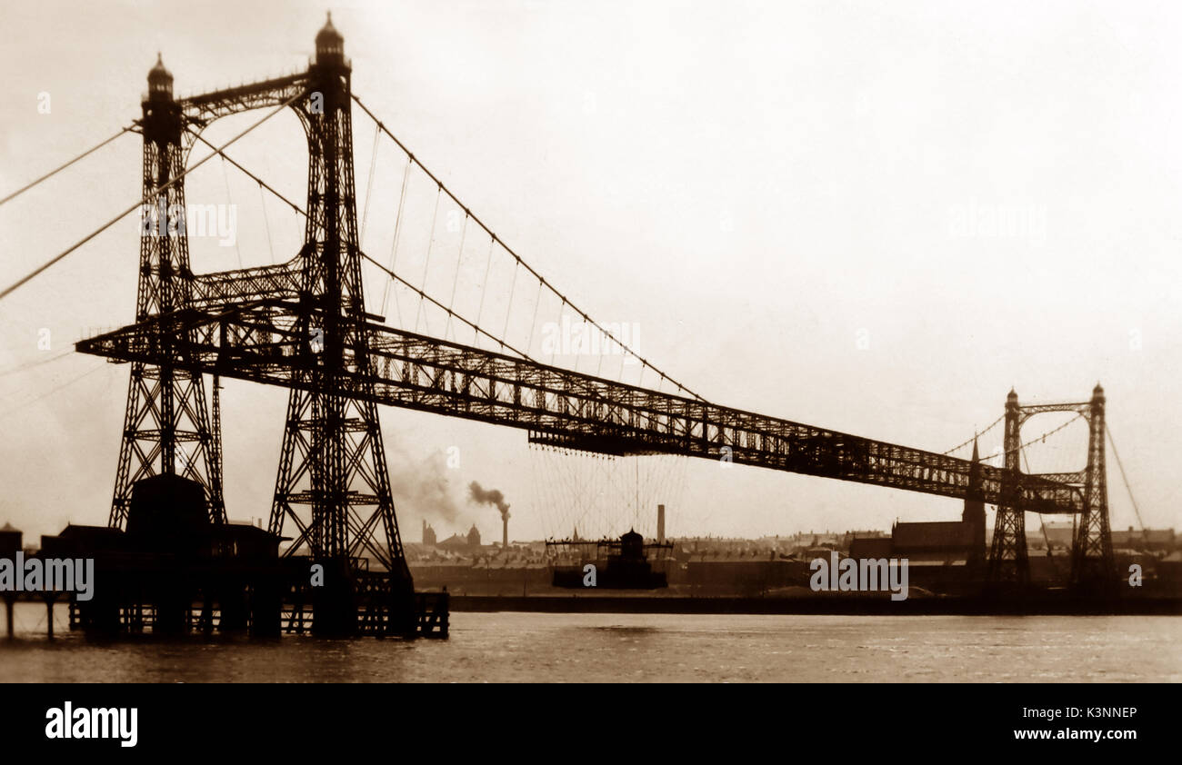 Widnes Transporter Bridge, early 1900s Stock Photo - Alamy Widnes Transporter Bridge, early 1900s Stock Photo - Alamy