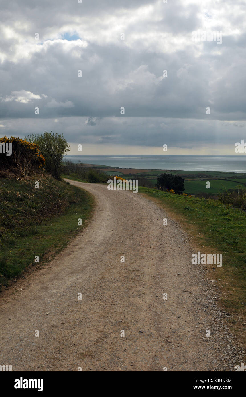 The views from brook and brighstone downs on the Isle of Wight looking ...
