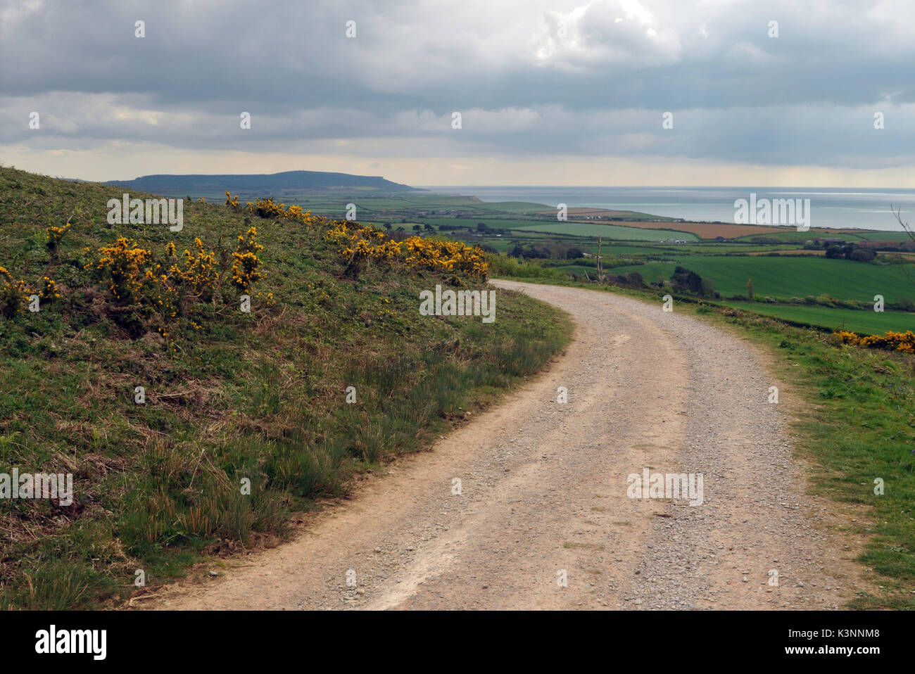 The views from brook and brighstone downs on the Isle of Wight looking ...