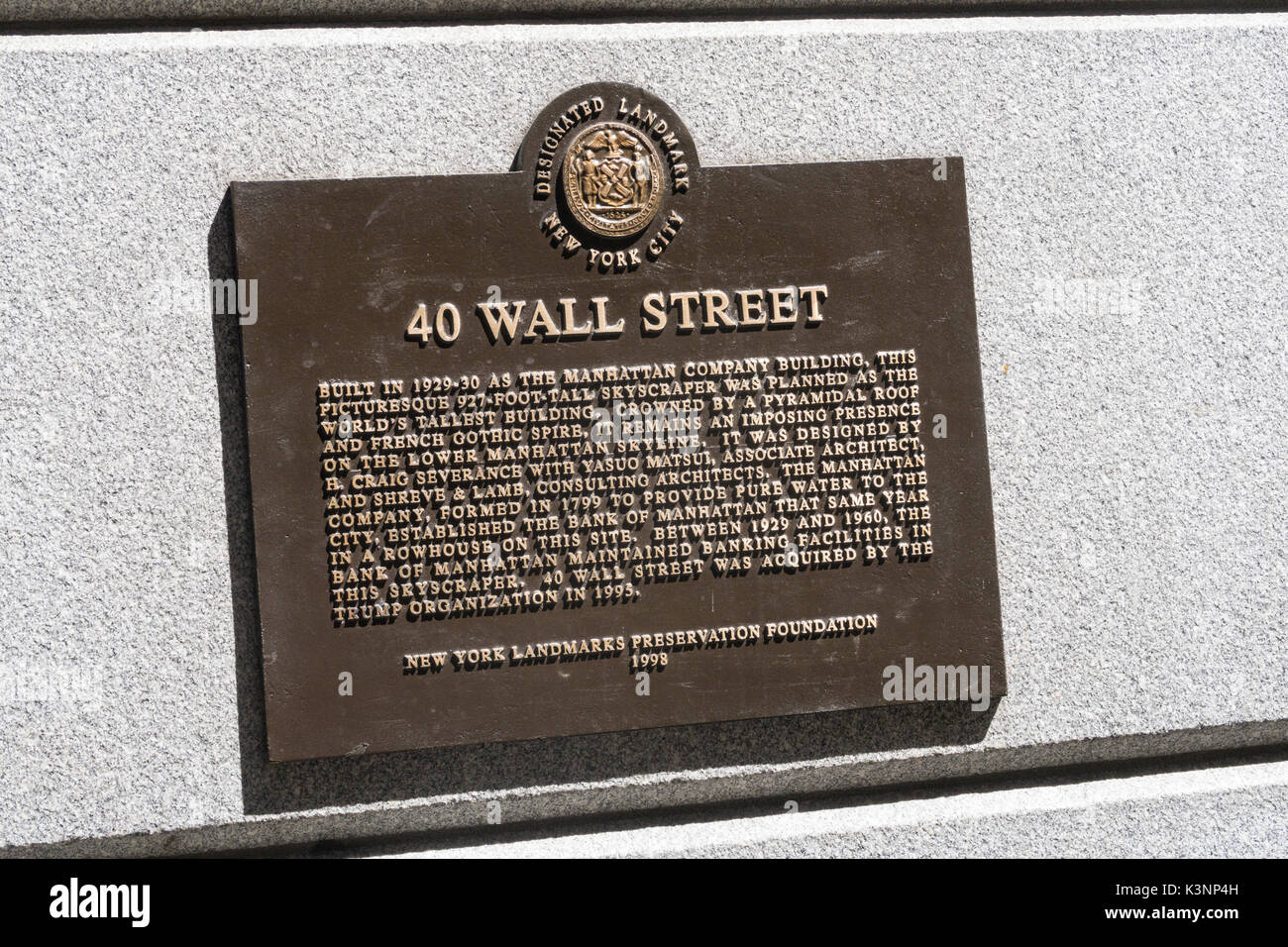 40 wall street hi-res stock photography and images - Alamy