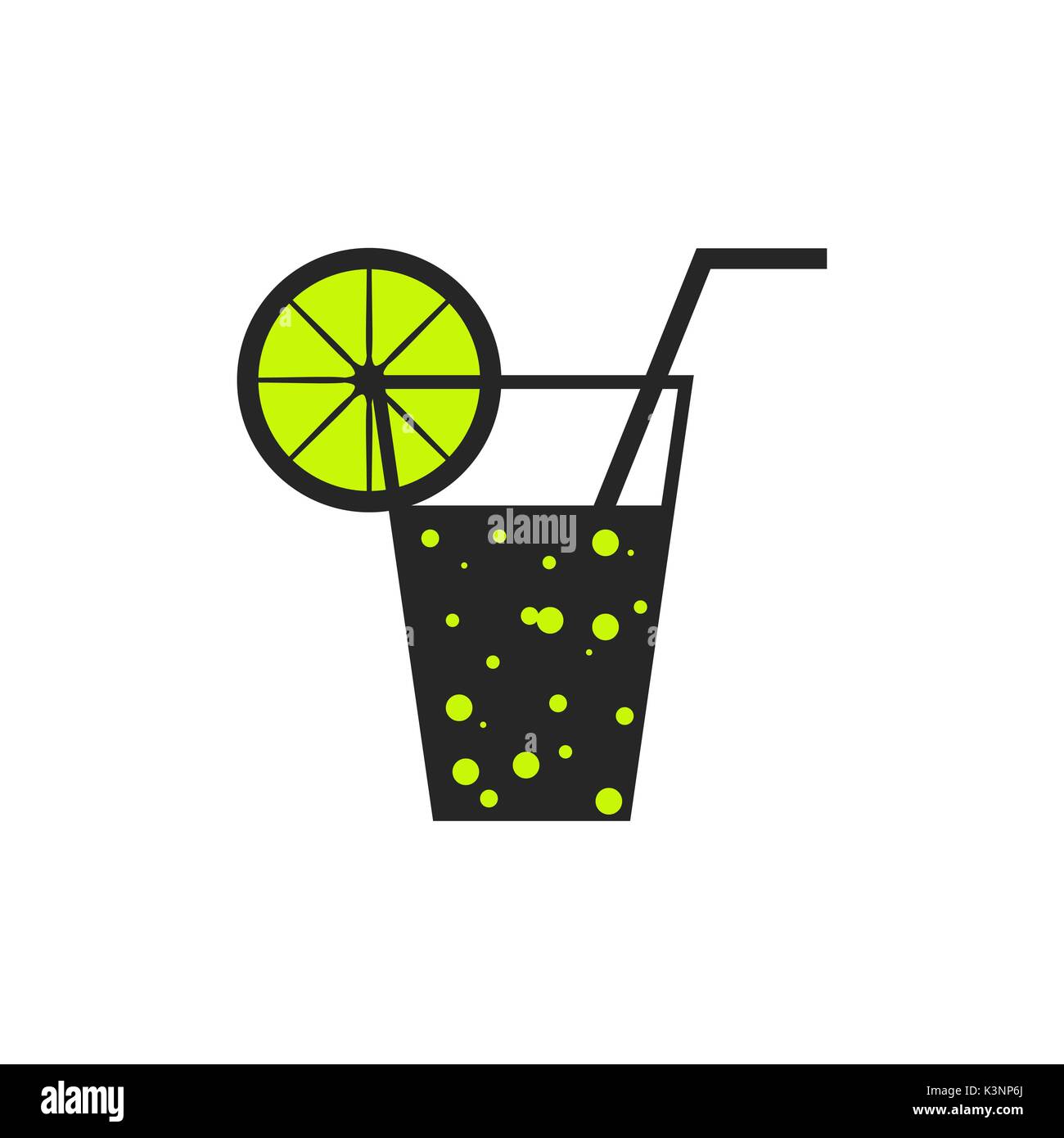 Cool drink cafe flat Stock Vector Images - Alamy