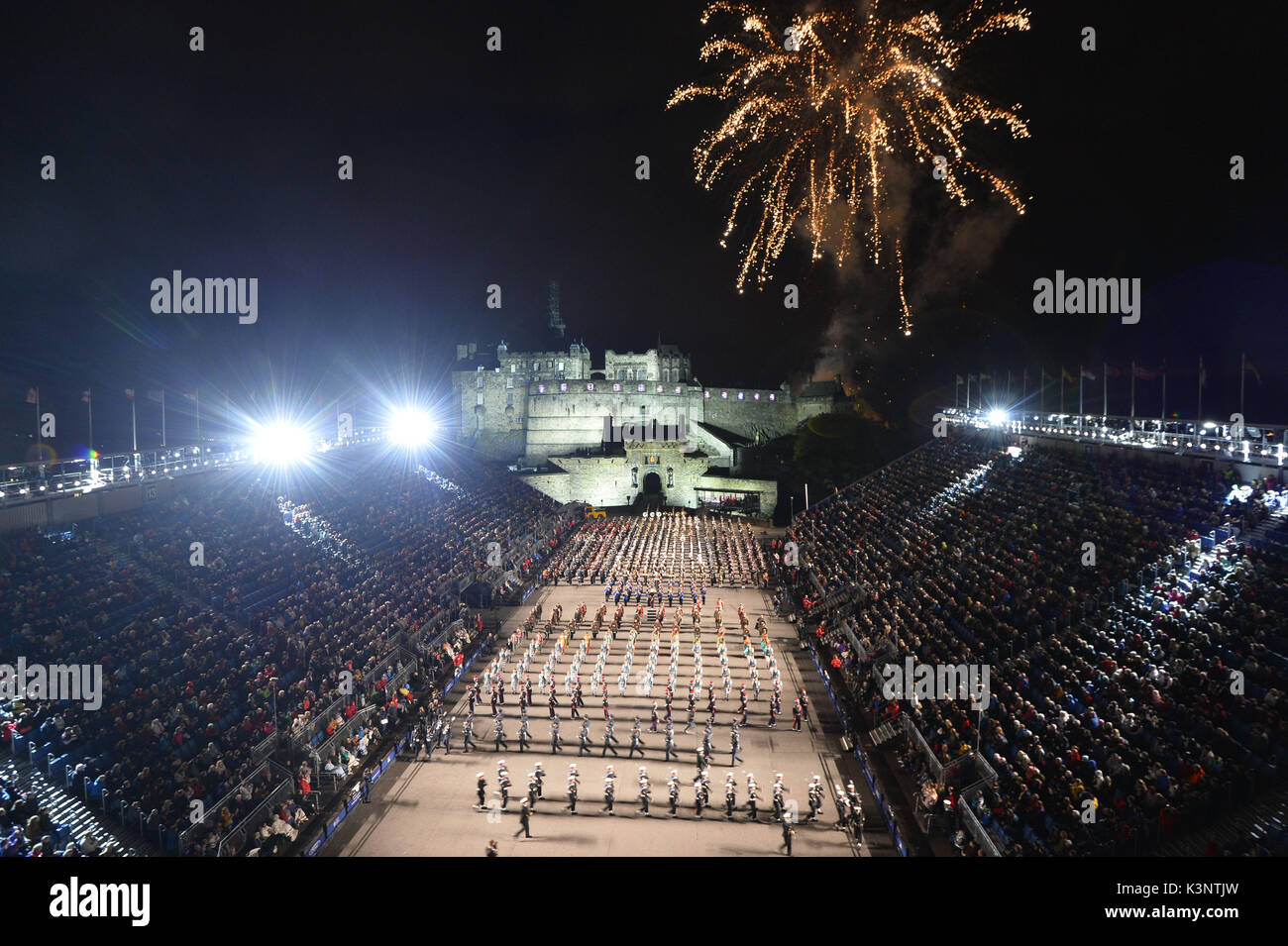 Royal Edinburgh Military Tattoo preview night at Edinburgh Castle as ...
