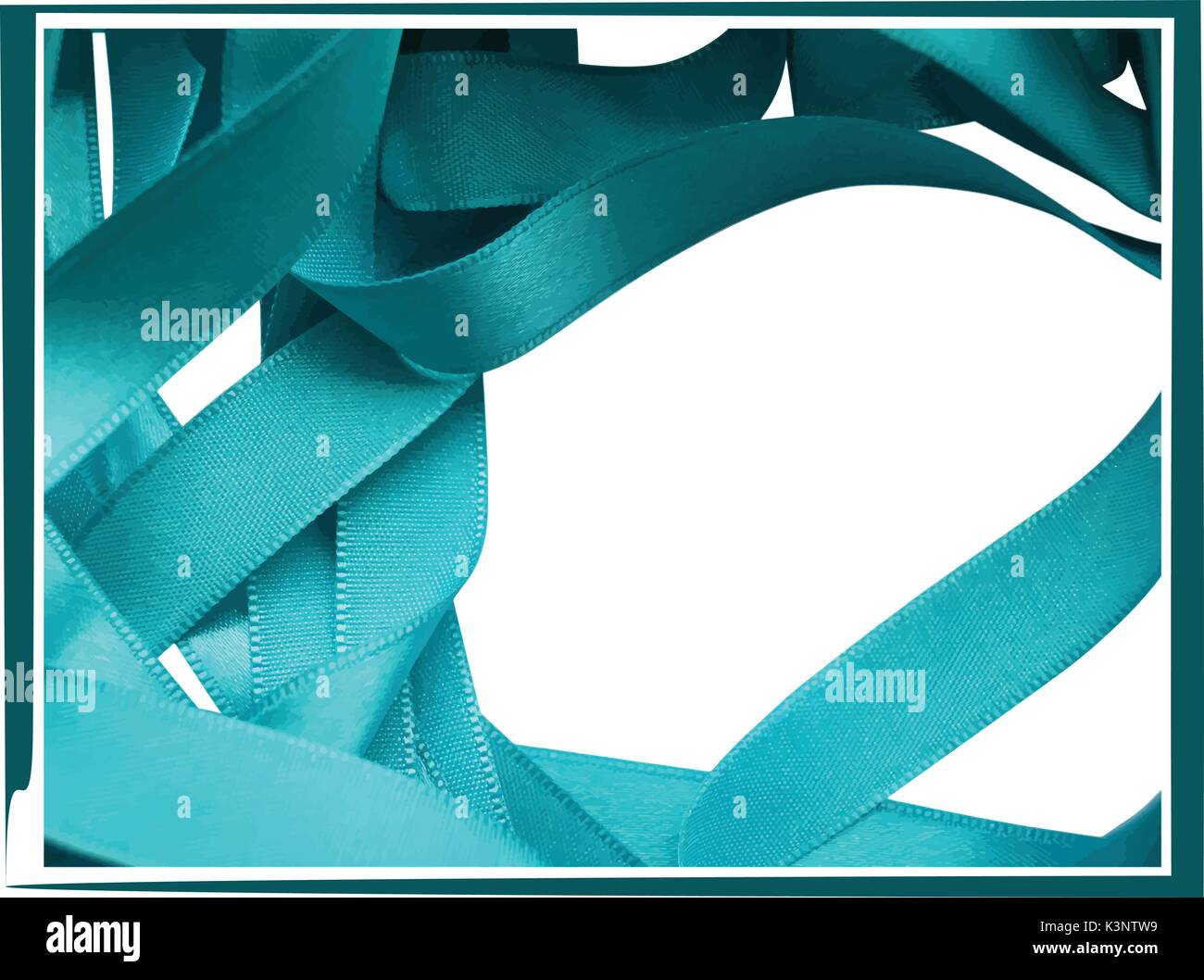 Light blue silk ribbon Stock Vector Images - Alamy