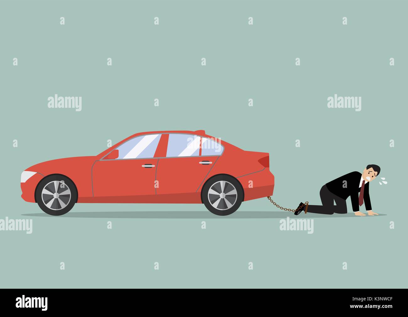 Car lift failure Stock Vector Images - Alamy
