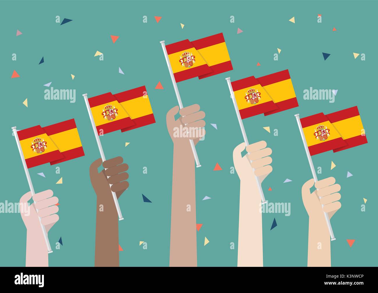 Spain national day october Stock Vector Images - Alamy