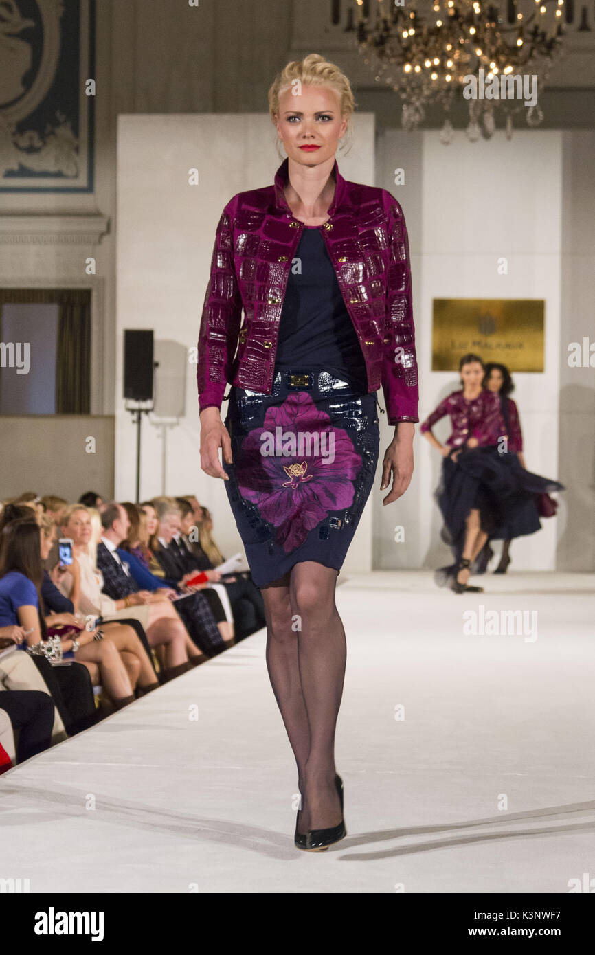 Liz Malraux fashion show winter collection Featuring: Franziska Knuppe ...