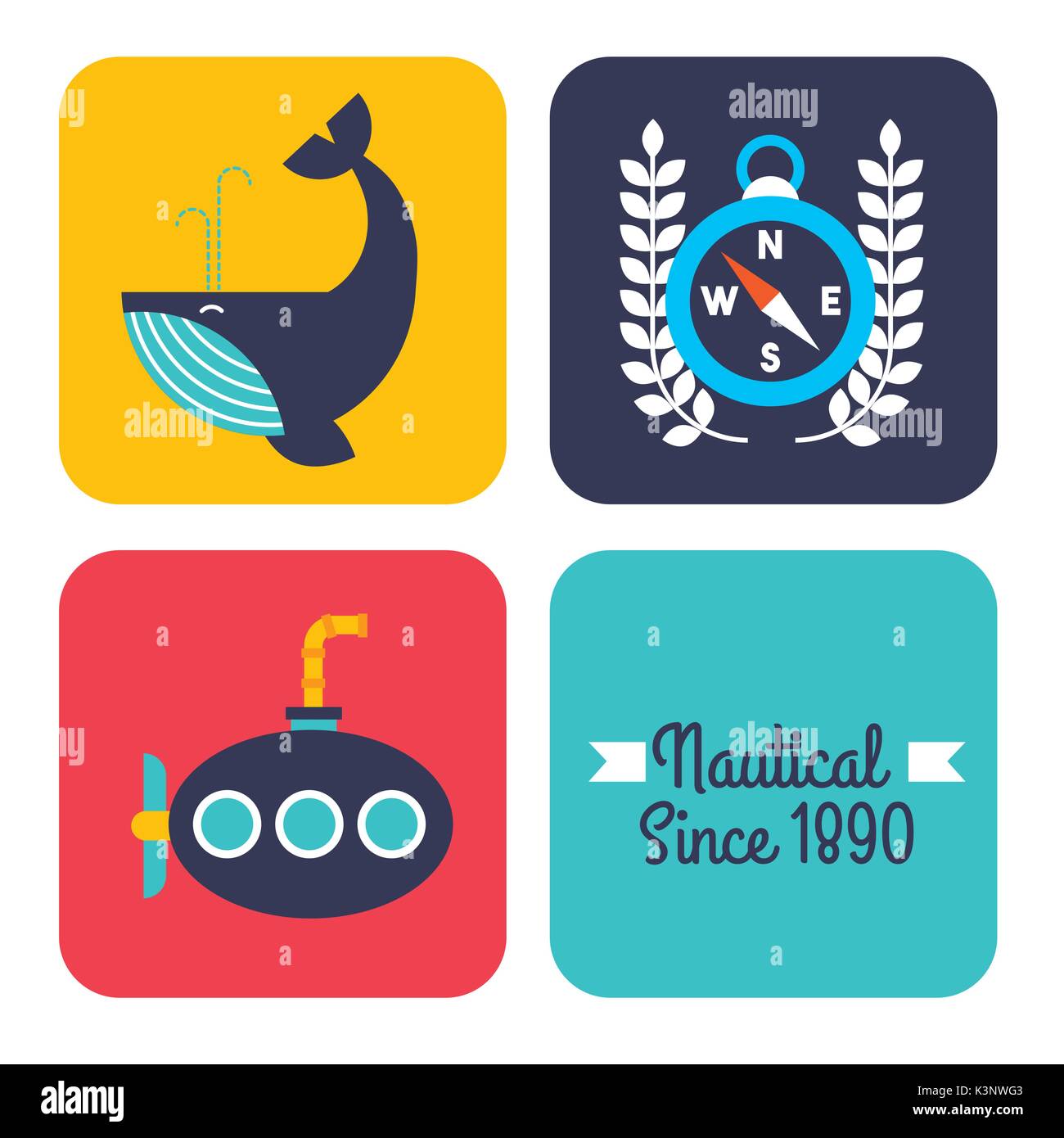 Whale submarine Stock Vector Images - Alamy