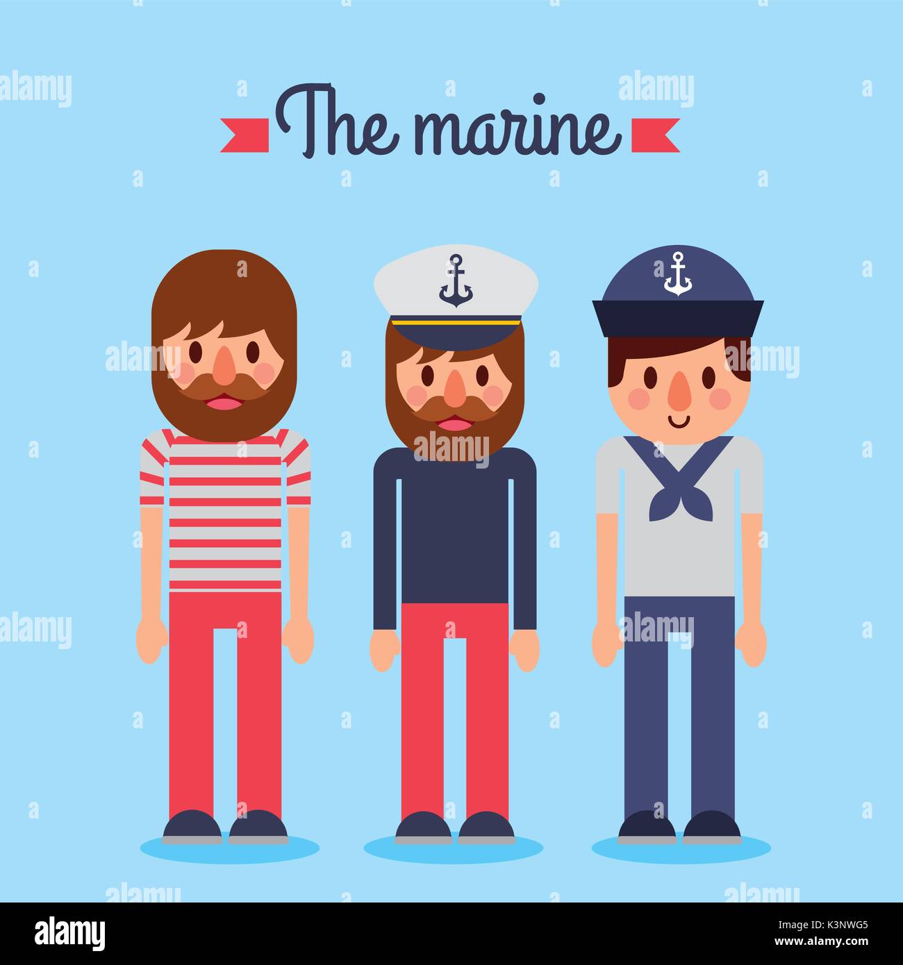 Male sailor navy Stock Vector Images - Alamy