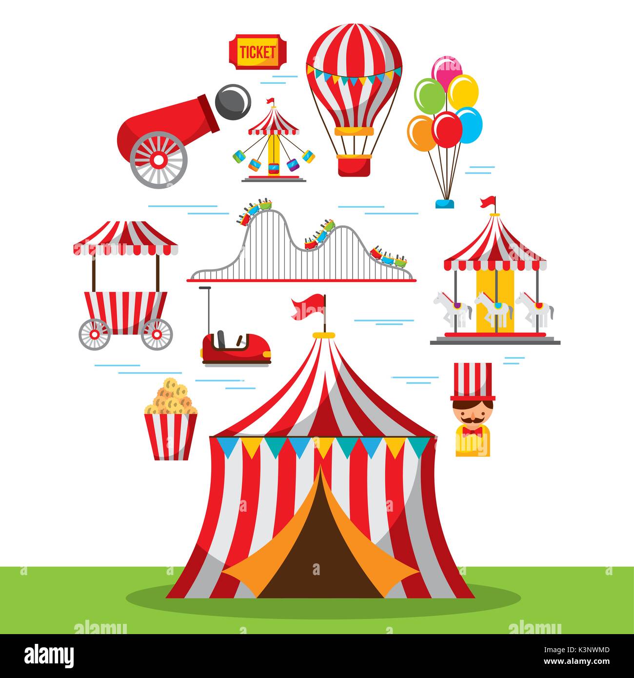 Magic roundabout Stock Vector Images - Alamy