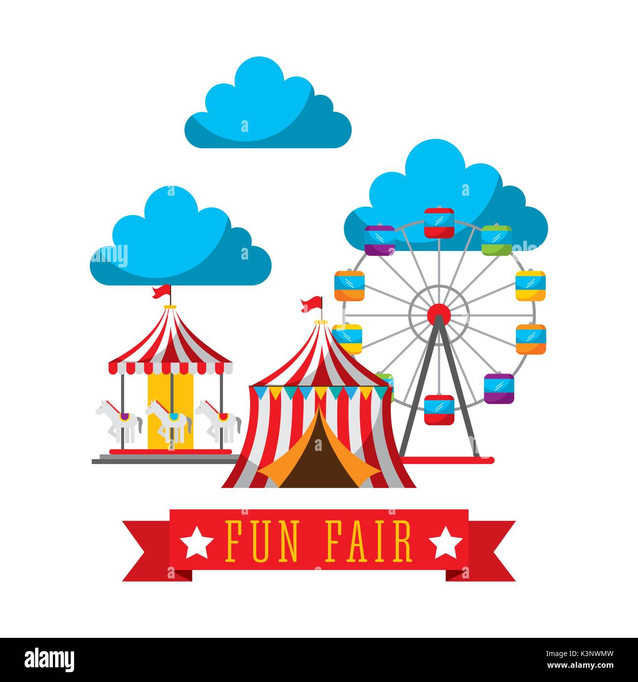 Ferris wheel cloud Cut Out Stock Images & Pictures - Alamy