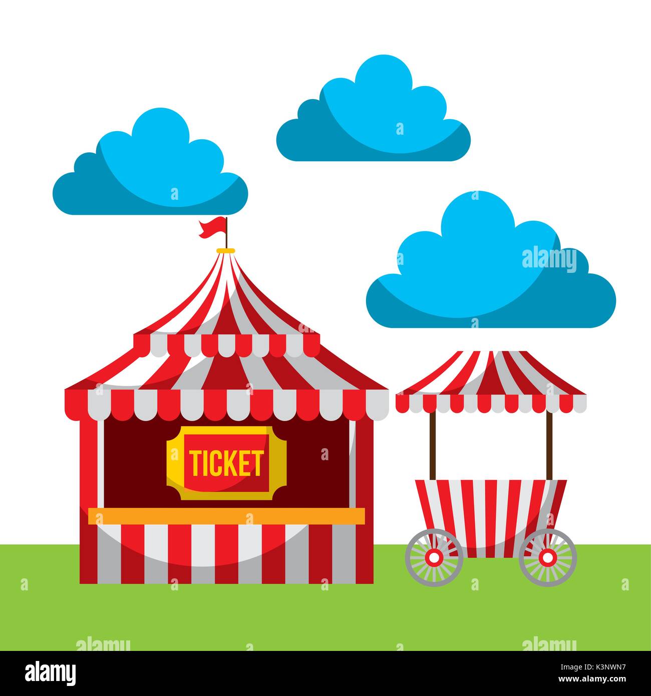 carnival fun fair festival circus park Stock Vector Image & Art - Alamy