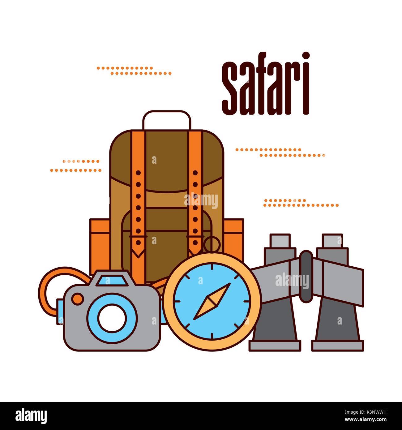 African safari camp Cut Out Stock Images & Pictures - Alamy