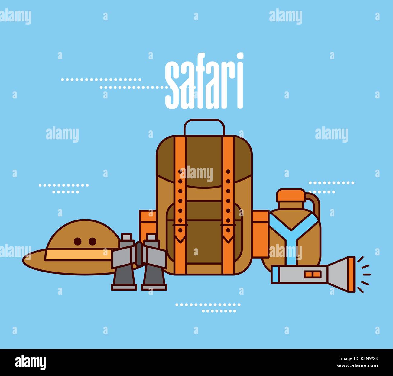 African safari camp Stock Vector Images - Alamy