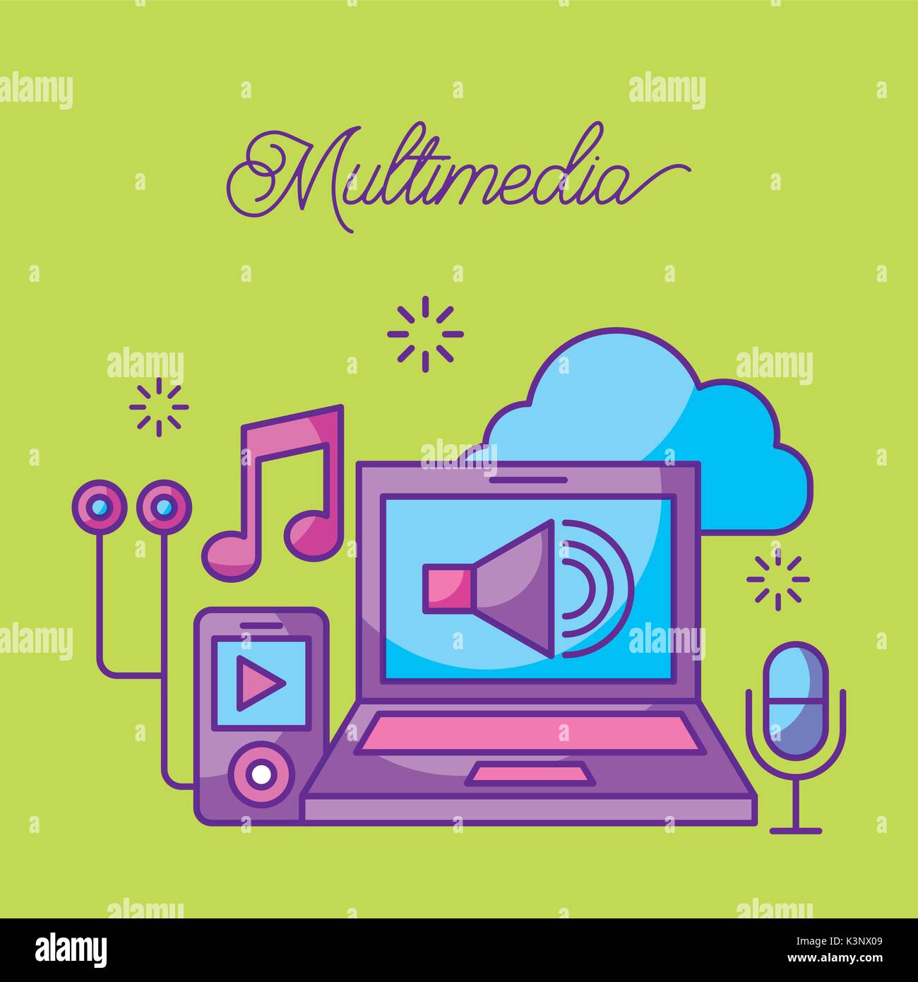 Mp3 mp4 music internet Stock Vector Images - Alamy