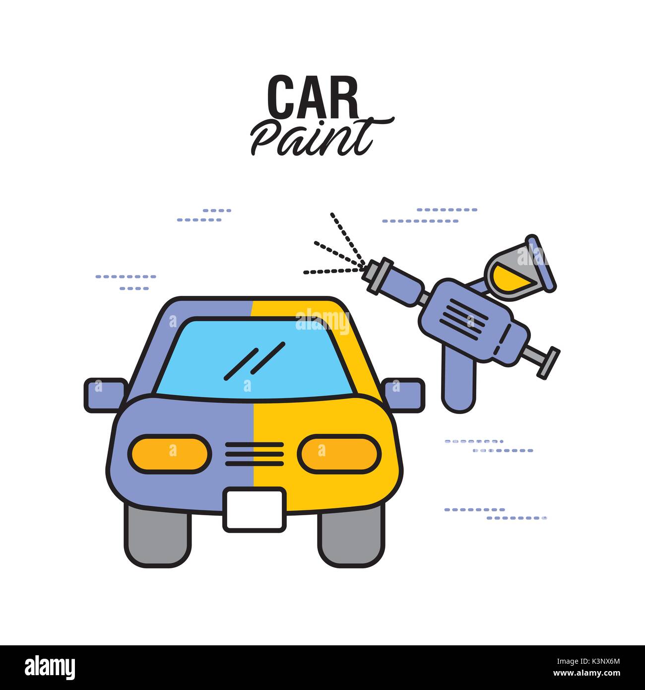 Car body paint color Stock Vector Images - Alamy