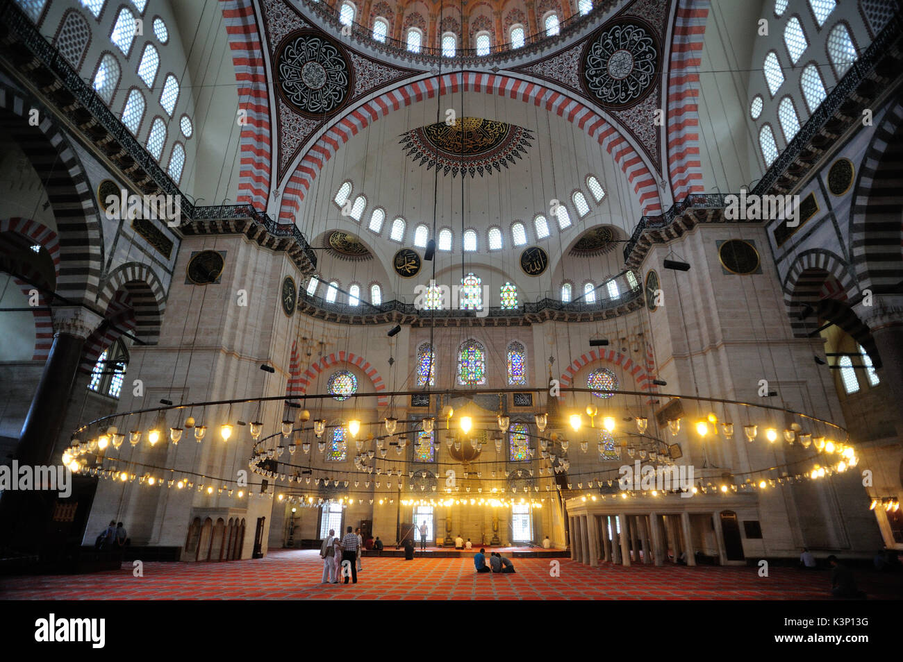 The interior view of mosque in Istanbul,Tureky Stock Photo - Alamy