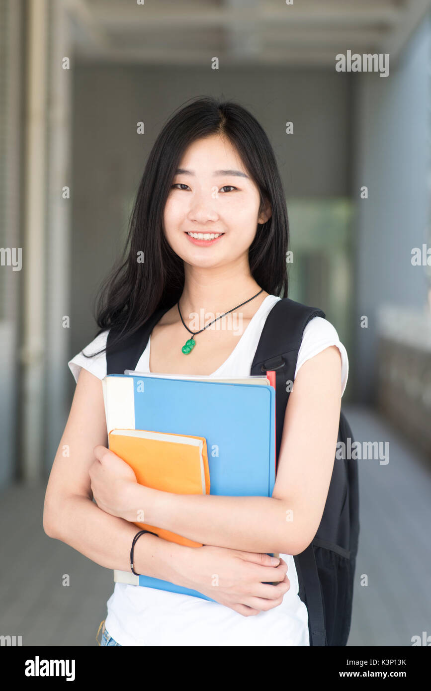 Portrait of a Asian college student at campus Stock Photo - Alamy