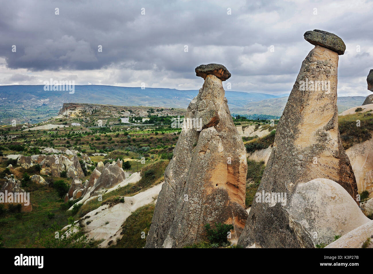 Cappadocia landscape with fairy chimneys Stock Photo - Alamy