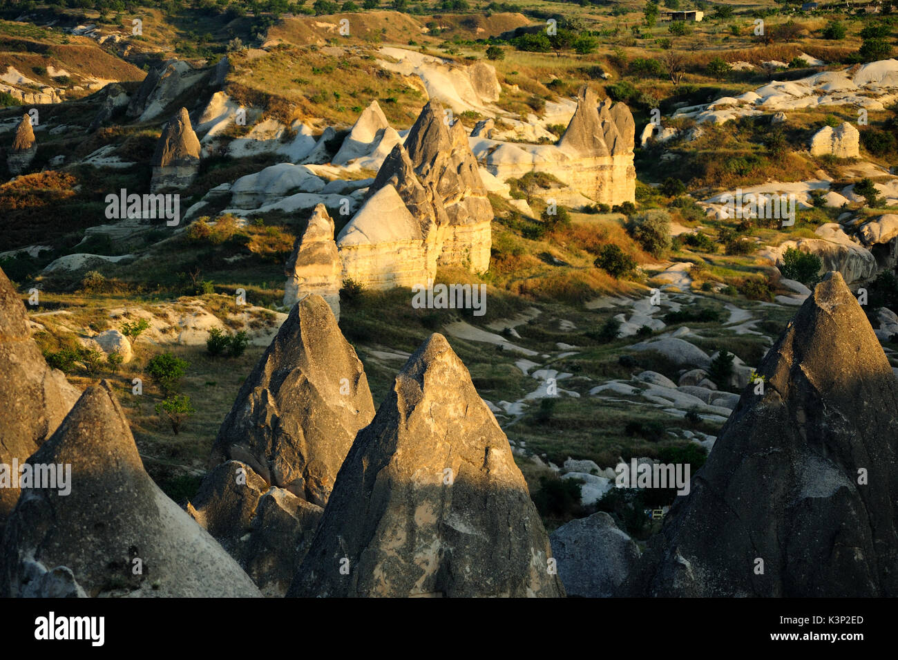 Cappadocia landscape with fairy chimneys in Turkey Stock Photo - Alamy