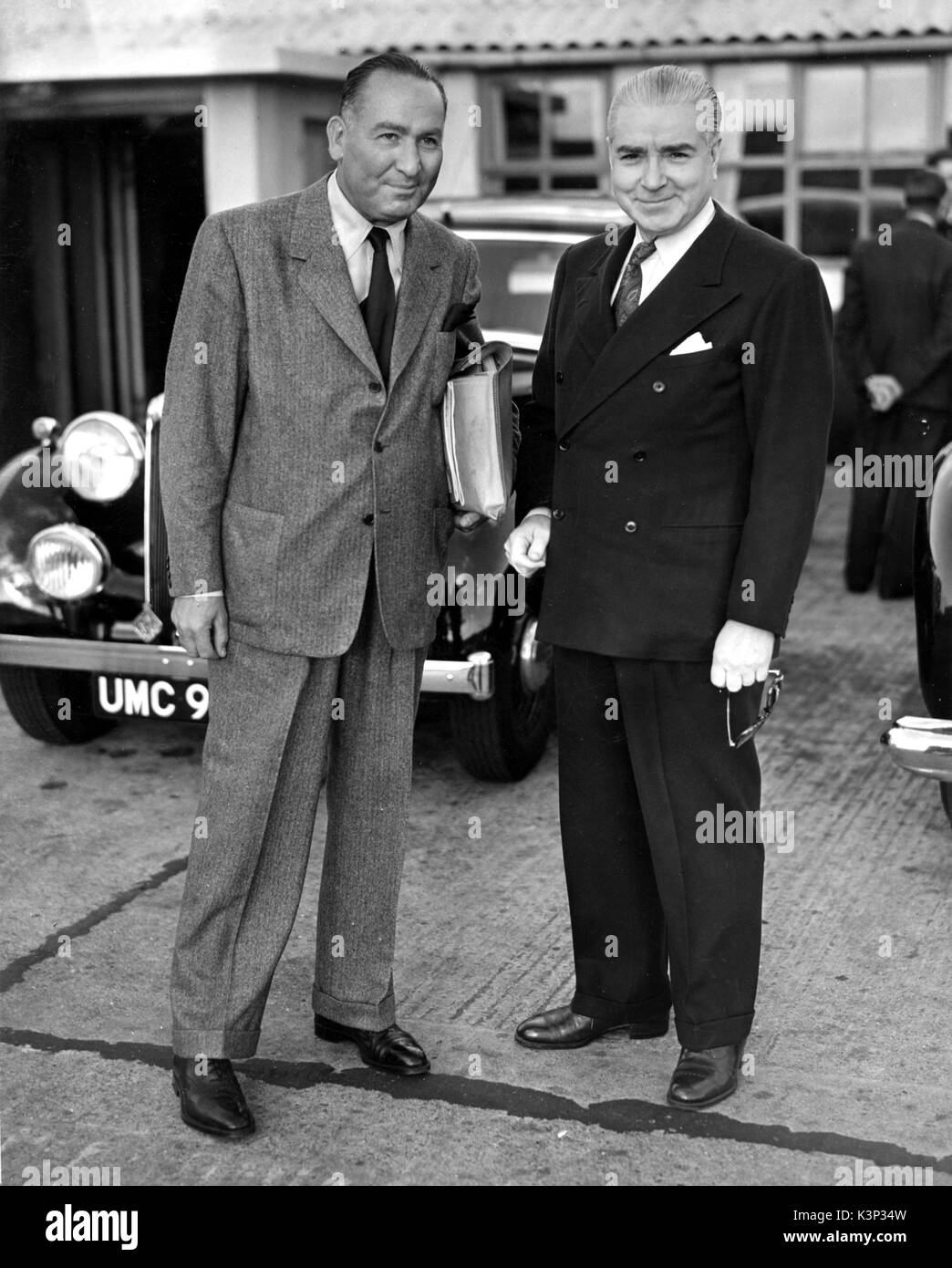 Producer HAL B WALLIS [left] with Film Executive Stock Photo - Alamy