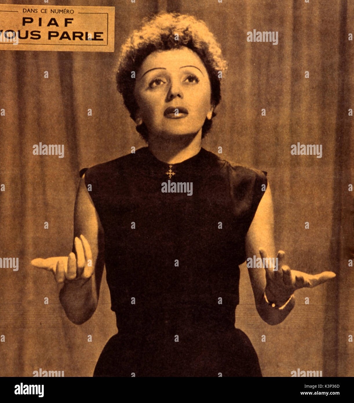 EDITH PIAF [1915 - 1963] French singer known as la Mome Born Edith ...