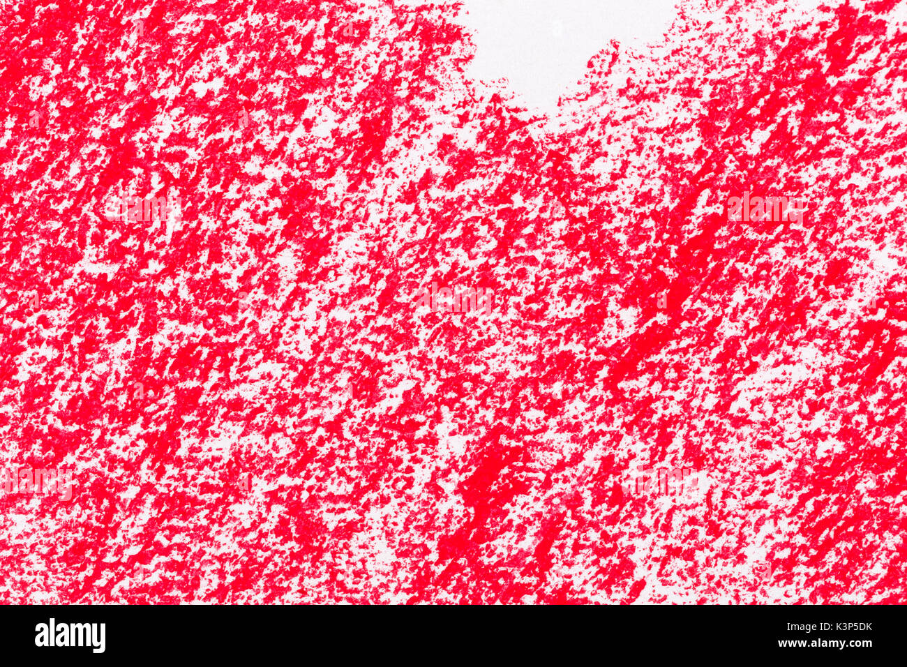 Red crayon draw on a white paper Stock Photo - Alamy