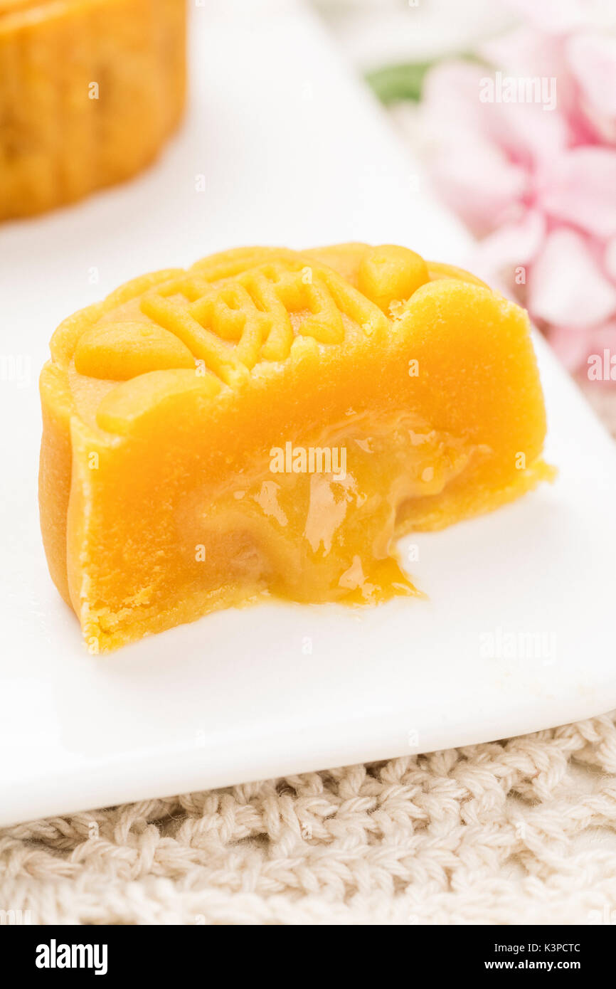 Delicious Mooncake, a kind of traditional Chinese Snack for Mid-Autumn ...