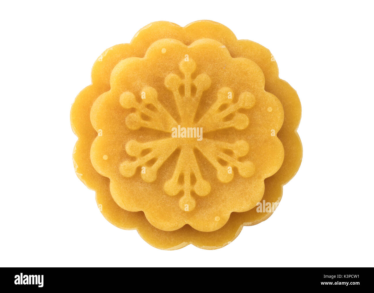Handmad Mooncake Isolated on White Background in Full Depth of Field ...