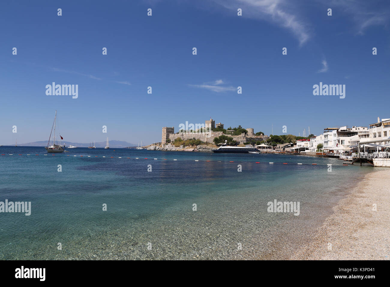 Bodrum Castle in Aegean Coast of Turkey Stock Photo - Alamy