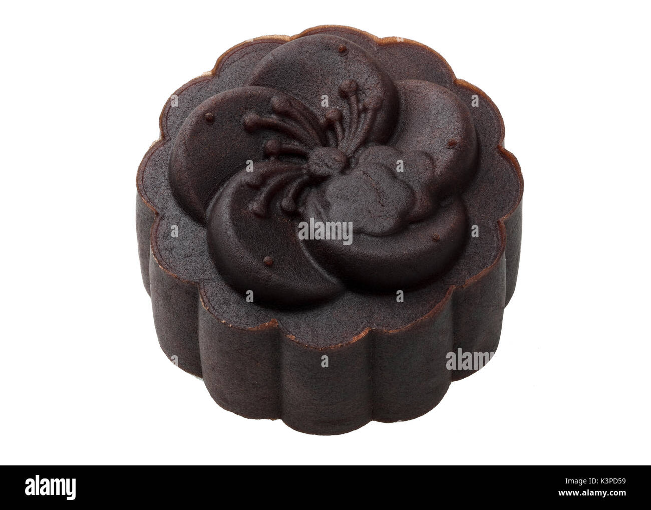 Handmad Mooncake Isolated on White Background in Full Depth of Field ...