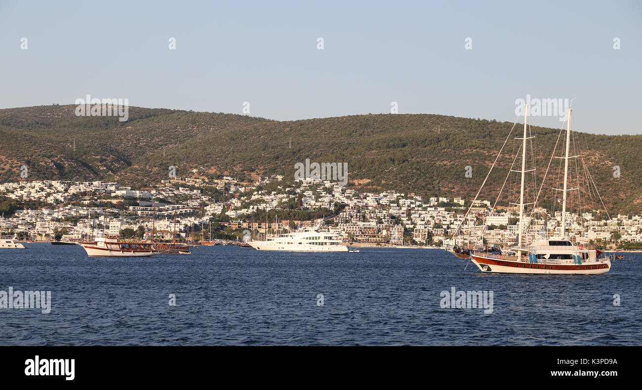 Bodrum Town in Aegean Coast of Turkey Stock Photo - Alamy
