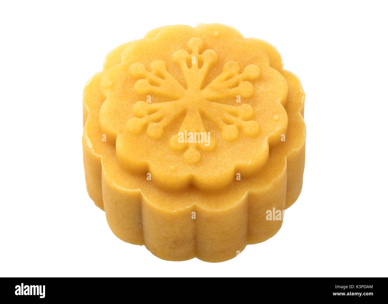 Handmad Mooncake Isolated on White Background in Full Depth of Field ...